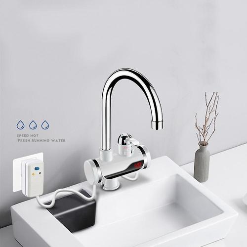 1pc Stainless Steel Digital Display Hot And Cold Water Tap Mixer Water ...