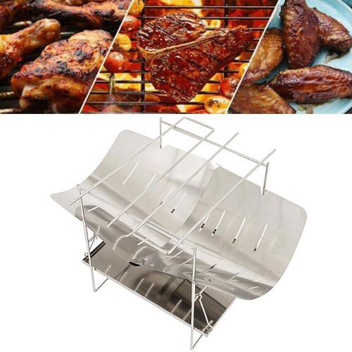 Outdoor Rack Simple Barbecue Rack Heating Steel Barbecue Rack Mini ...