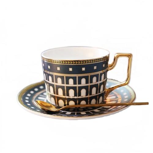 European Luxury Ceramic Coffee Cup And Saucer Porcelain Coffee Tea Cups ...