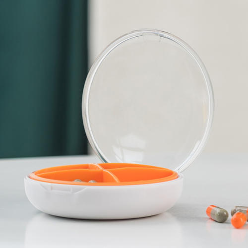 3PCS Round Portable Sealed Pill Box, Key Pill 5 Sorted Storage Box ...