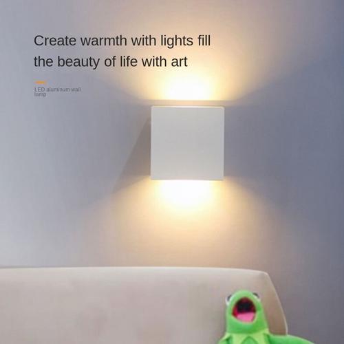 1Pc Led Wall Lamp 6w Aluminum Ac85-265v Wall-mounted Aisle Corridor ...