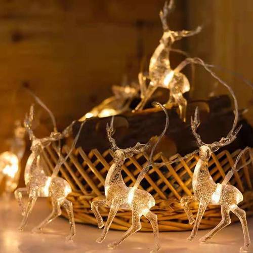 Led Sika Deer String Lights, Box Christmas Elk Garden Decoration Small ...