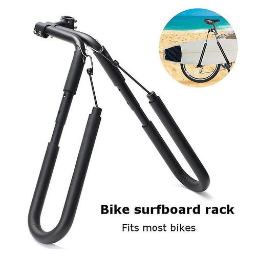 BIKIGHT Move By Bike Adjustable Black Aluminum Surfboard Rack Bicycle ...