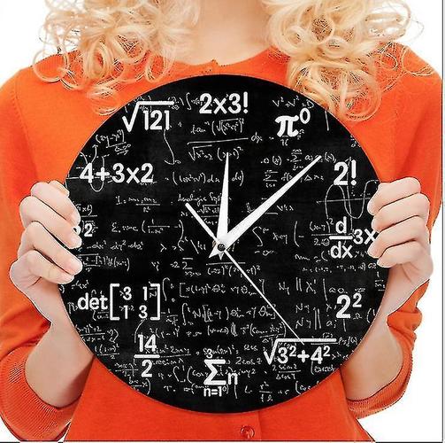 Mathematical equation modern minimalist decorative wall clock ...