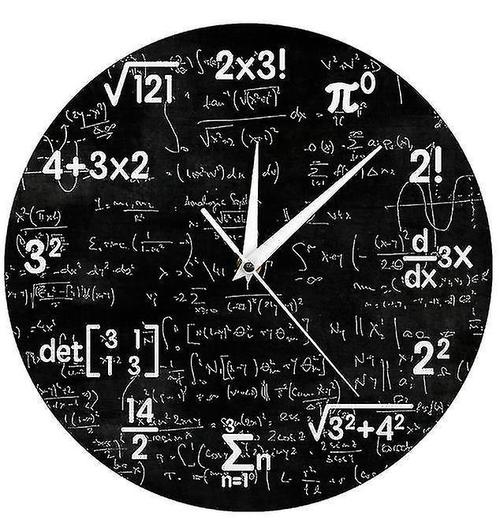 Mathematical equation modern minimalist decorative wall clock ...