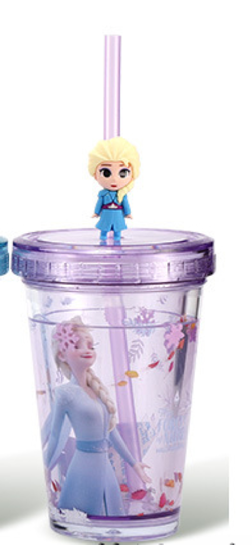 Kids Princess Elsa Mermaid Sippy Cup For Girls Cute Cartoon Pixar ...