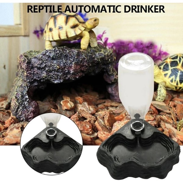 Pengfu Shop Kahverengi Tarzı 400 ml Pet Sürüngenler Kaplumbağalar ...