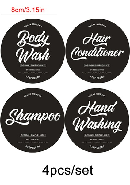 Jinlin Shop B D Stili Sabun Şişeleri Etiket Sticker Su Geçirmez ...