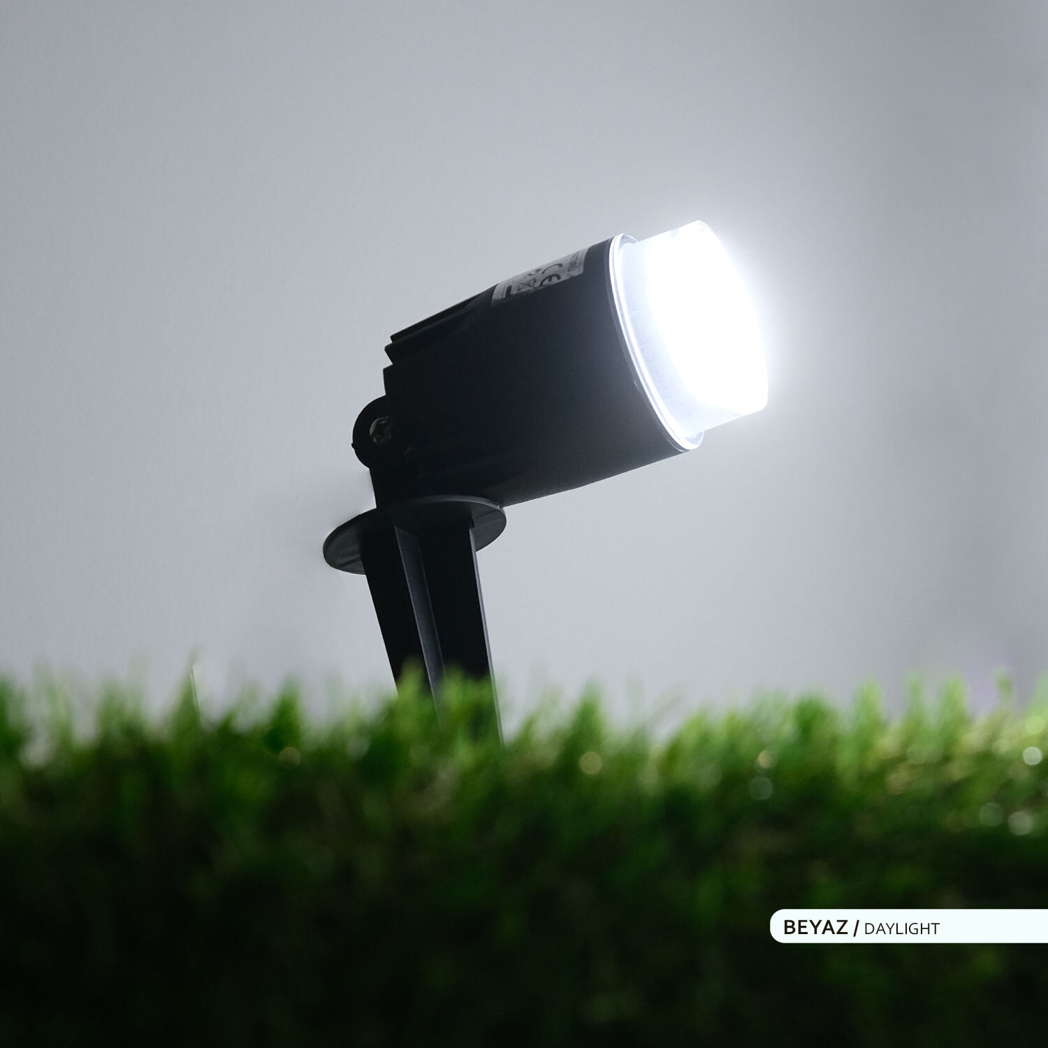 Ack White Color PC Staked Lawn Fixture GU10 Socket Lawn Lighting ...