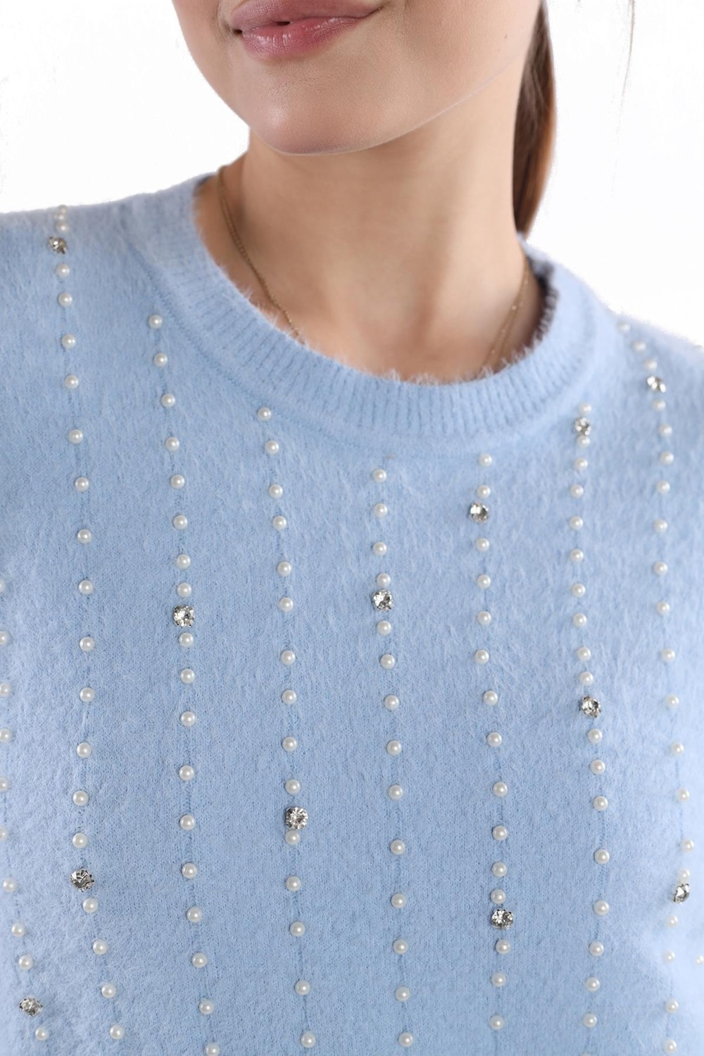 Rays 24266 Stone Detail Bearded Sweater Black - Hepsiburada Global