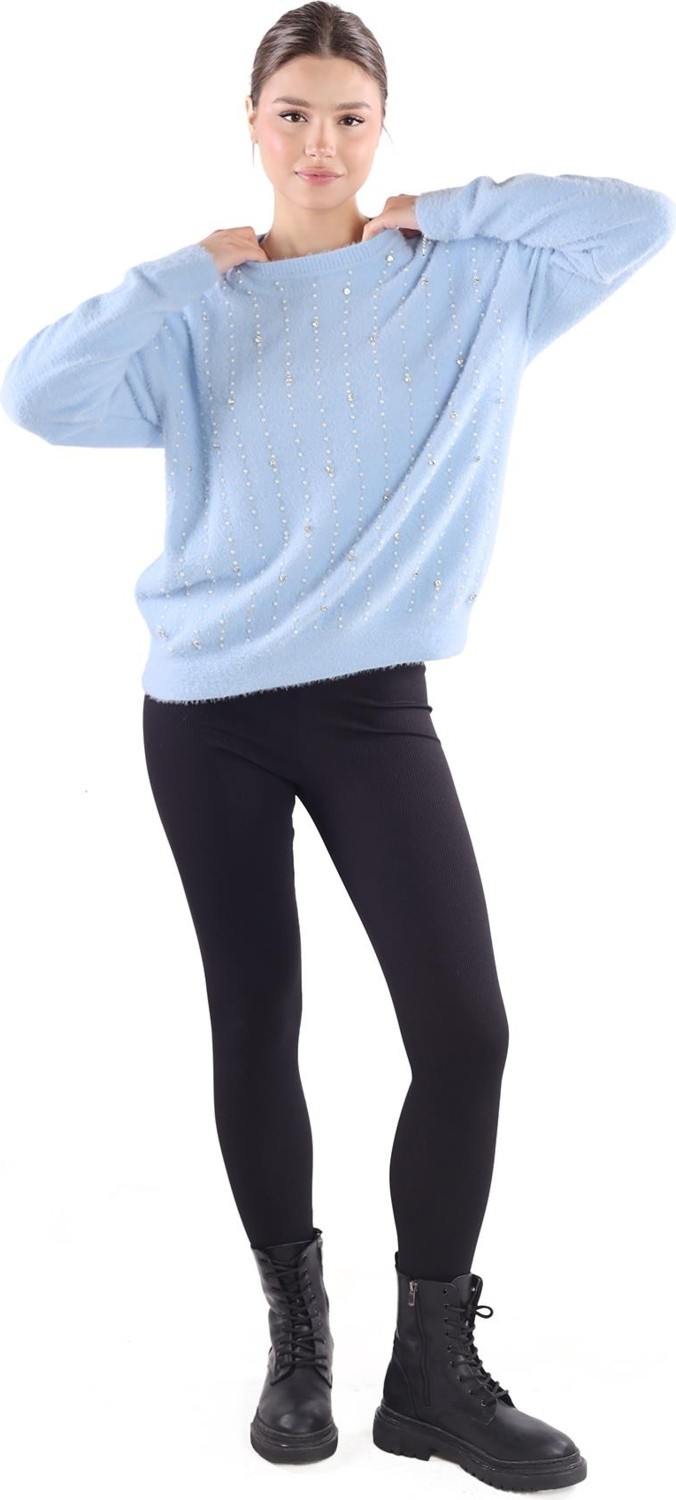 Rays 24266 Stone Detail Bearded Sweater Black - Hepsiburada Global