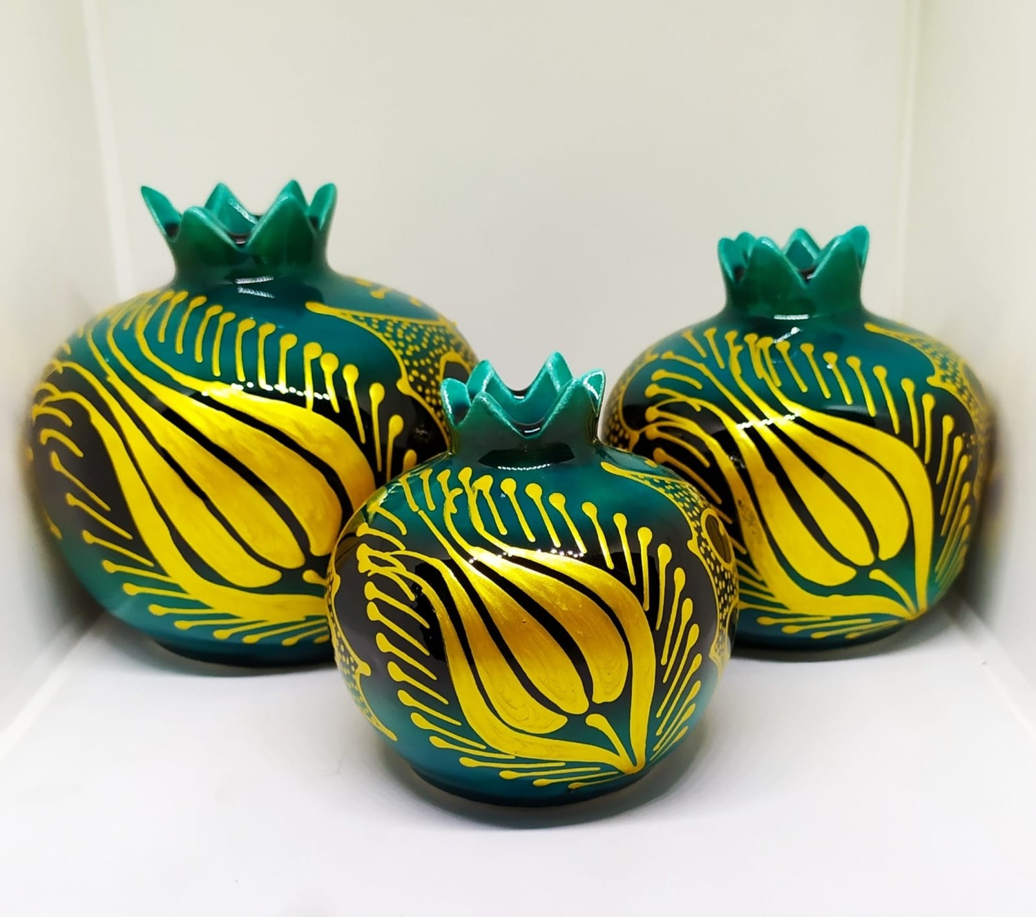 Aegean Tile Set of 3 Pomegranates - Hepsiburada Global