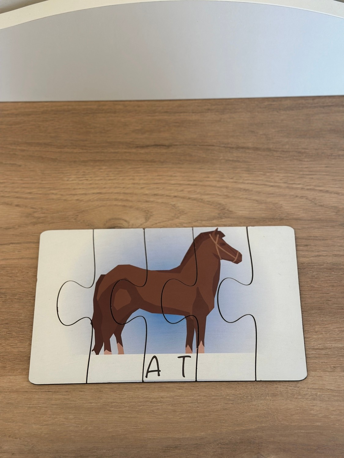 Bella Casa Kids Animals Learning Matching Puzzle Card, Puzzle ...