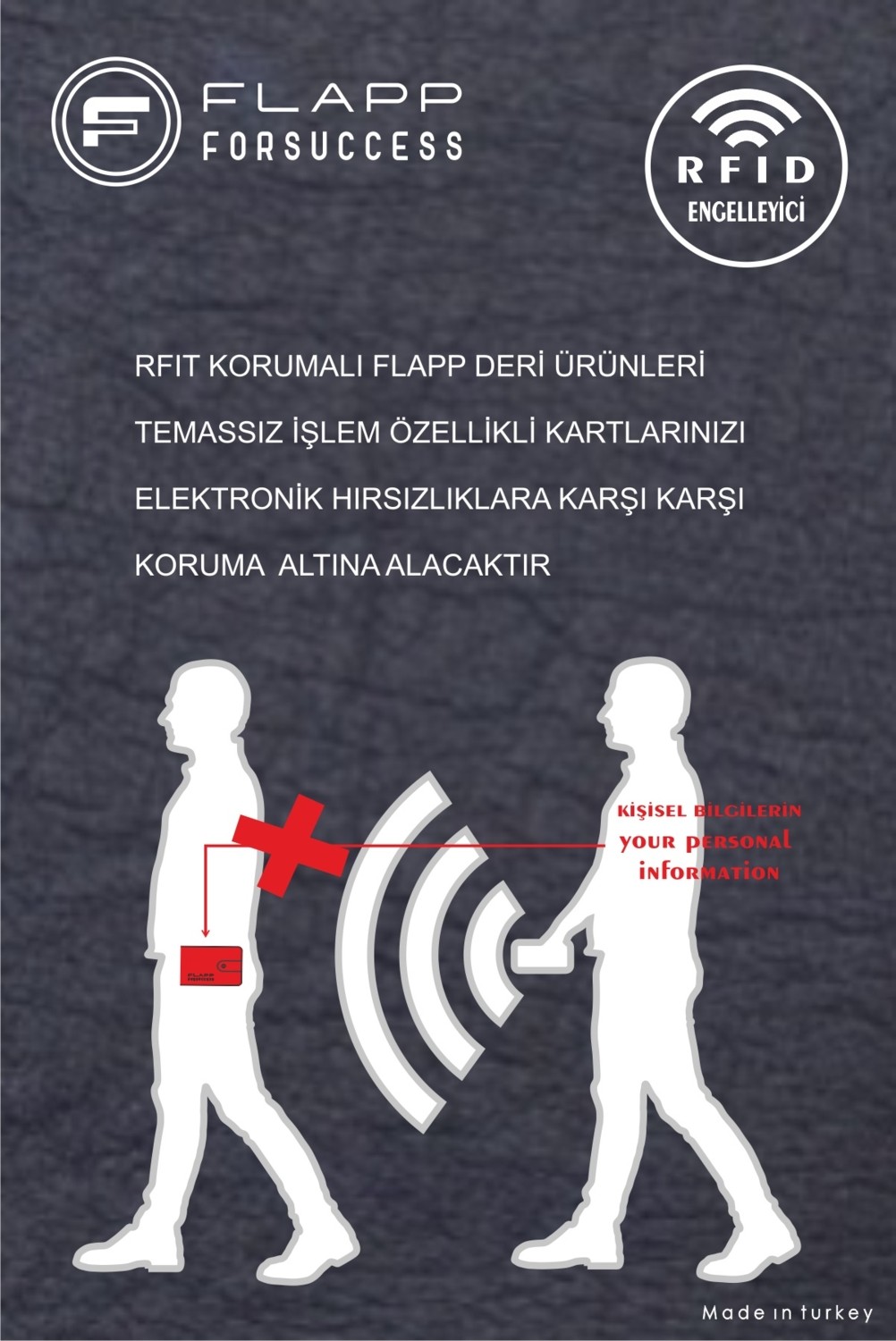 Flapp Leather RFID Protected Yellow Wallet Card Holder - Hepsiburada Global