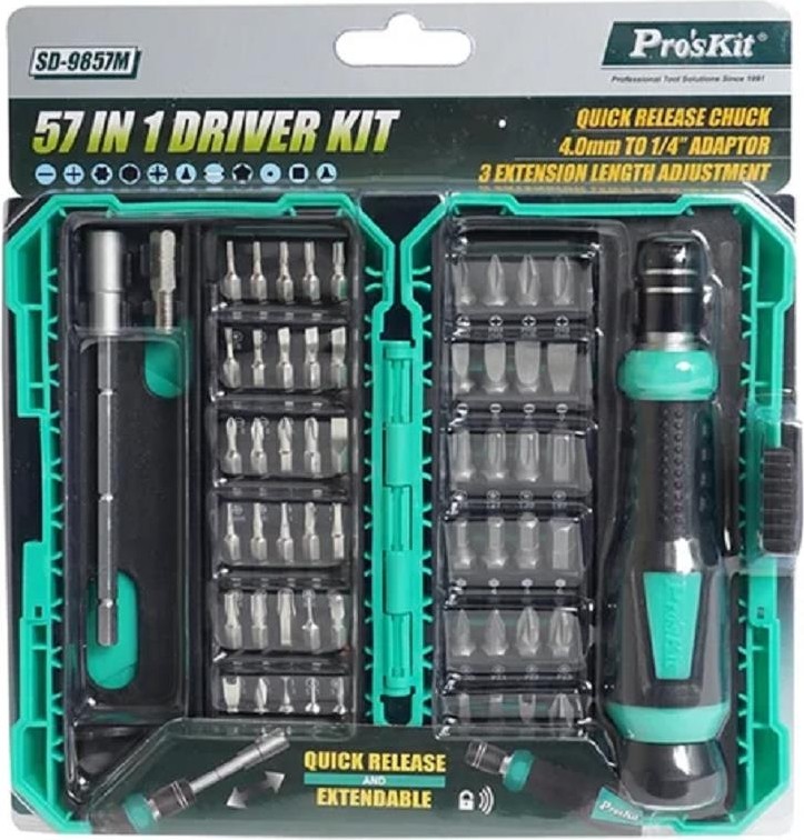 Proskit 57 Piece Precision Screwdriver Set SD-9857M - Hepsiburada Global