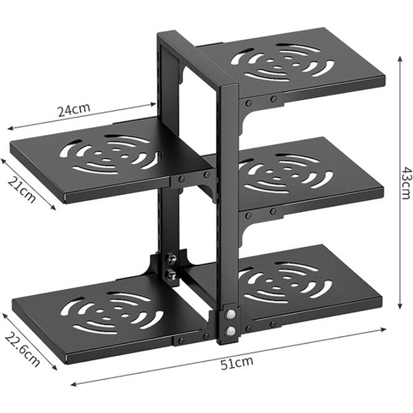 Jikio Tencere Tava Düzenleyici Dolap Altı Ayarlanabilir Paslanmaz Dolap ...