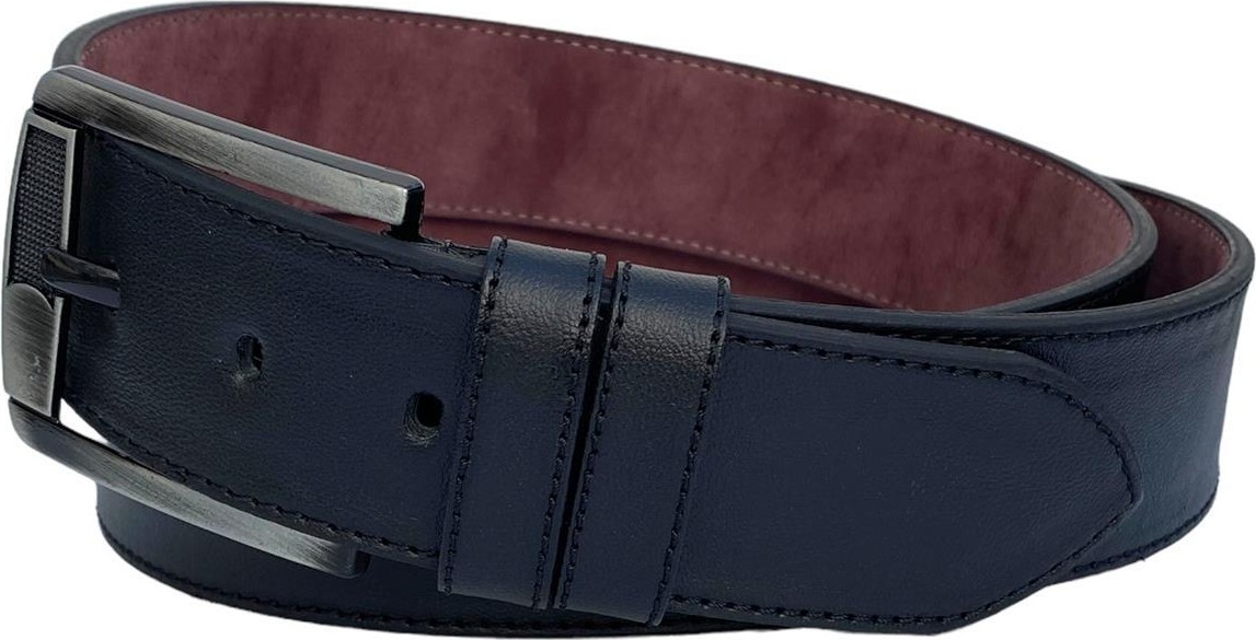 4.5 cm. Sports Faux Leather Straight Model Men's Belt with Stitched ...