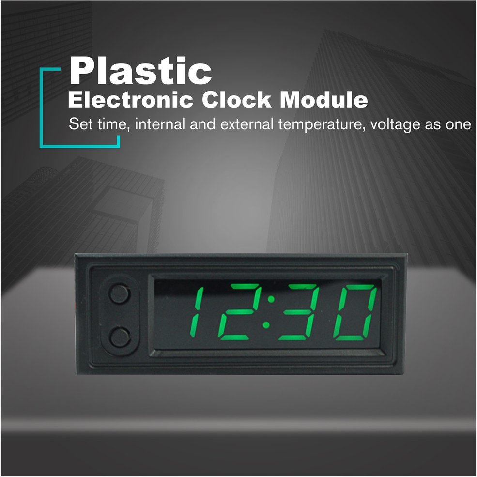 3-in-1 Car Digital Tube LED Voltmeter Thermometer Automobile Table ...