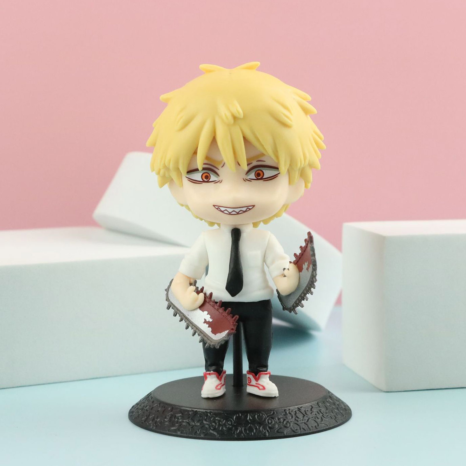 1 Set Chainsaw Man Figure Cute Shape Collectible Miniature Figurine ...
