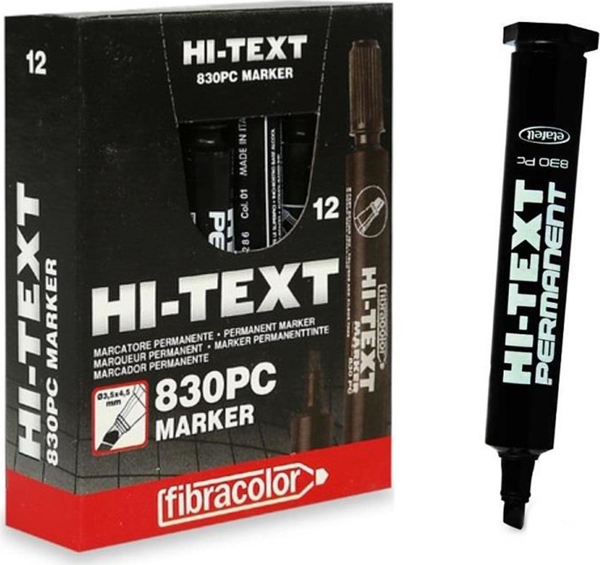 Hi-Text 830 Pc Black Cut Tip Box Pen Pencils - Hepsiburada Global
