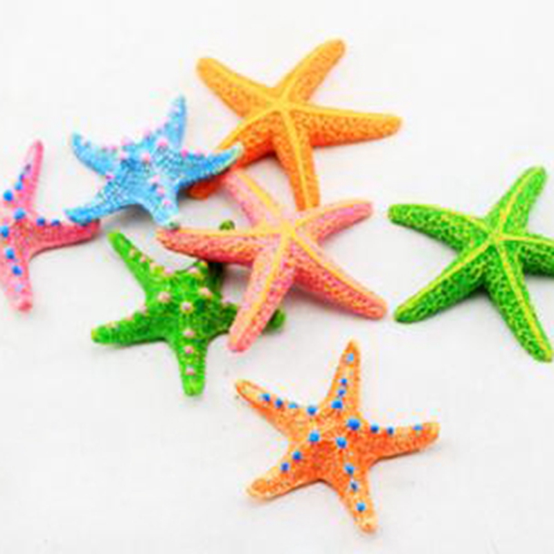 10Pcs Artificial Resin Aquarium Starfish Fish Tank Sea Star Shape ...