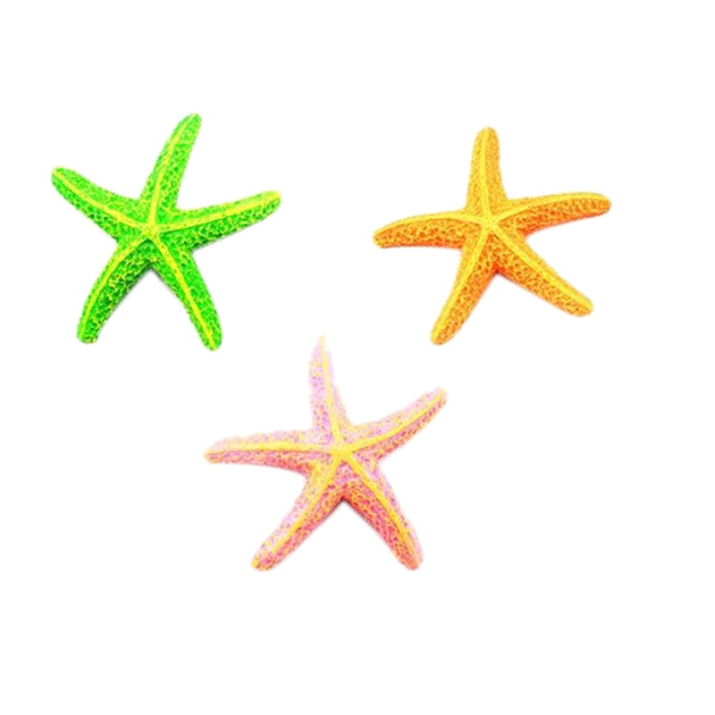10Pcs Artificial Resin Aquarium Starfish Fish Tank Sea Star Shape ...