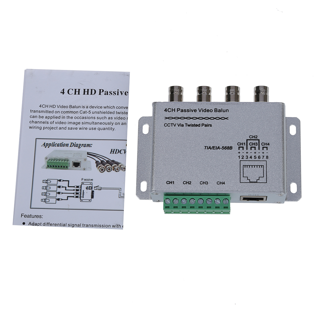 UTP 4 Channel Passive Video Balun Transceiver - Hepsiburada Global