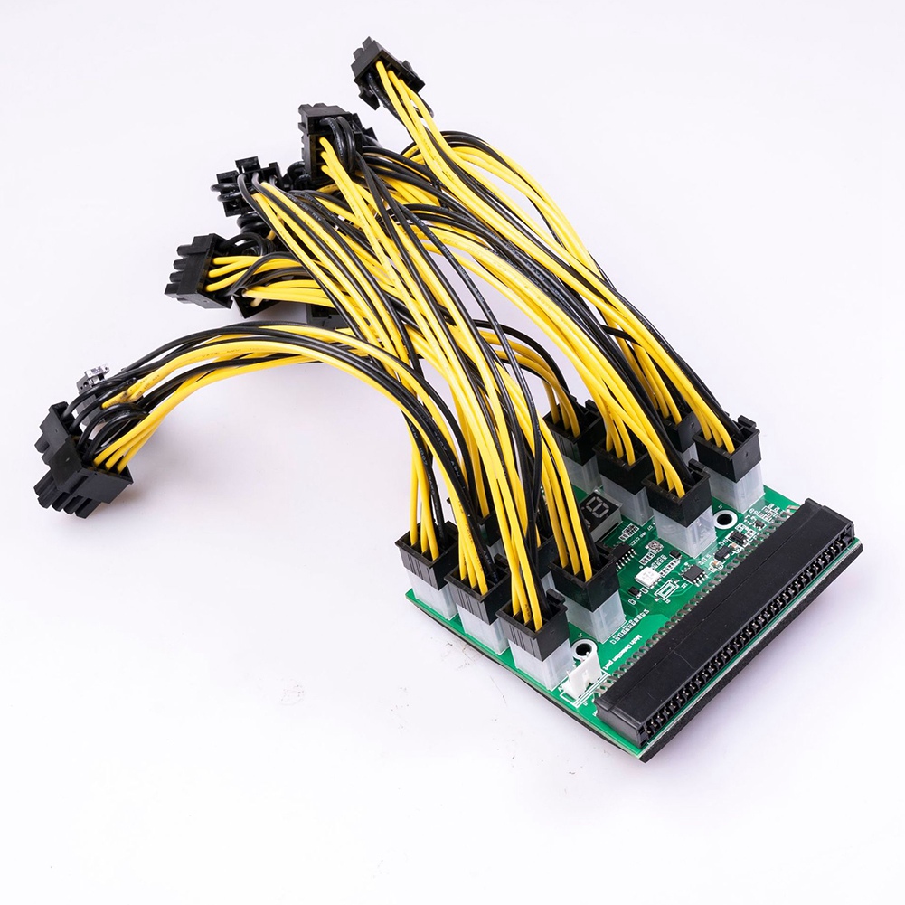 17 Pcs 6Pin to 8Pin Btc Mining Power Cords Power Module Breakout Board ...