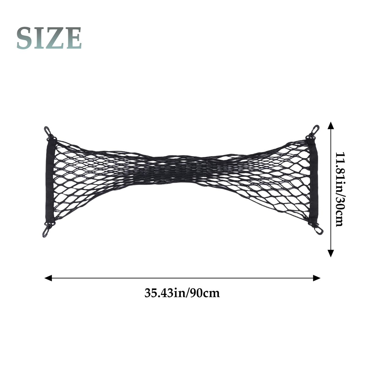 Car unk Luggage Net Rear Cargo Mesh Net Storage Elastic Holder ...