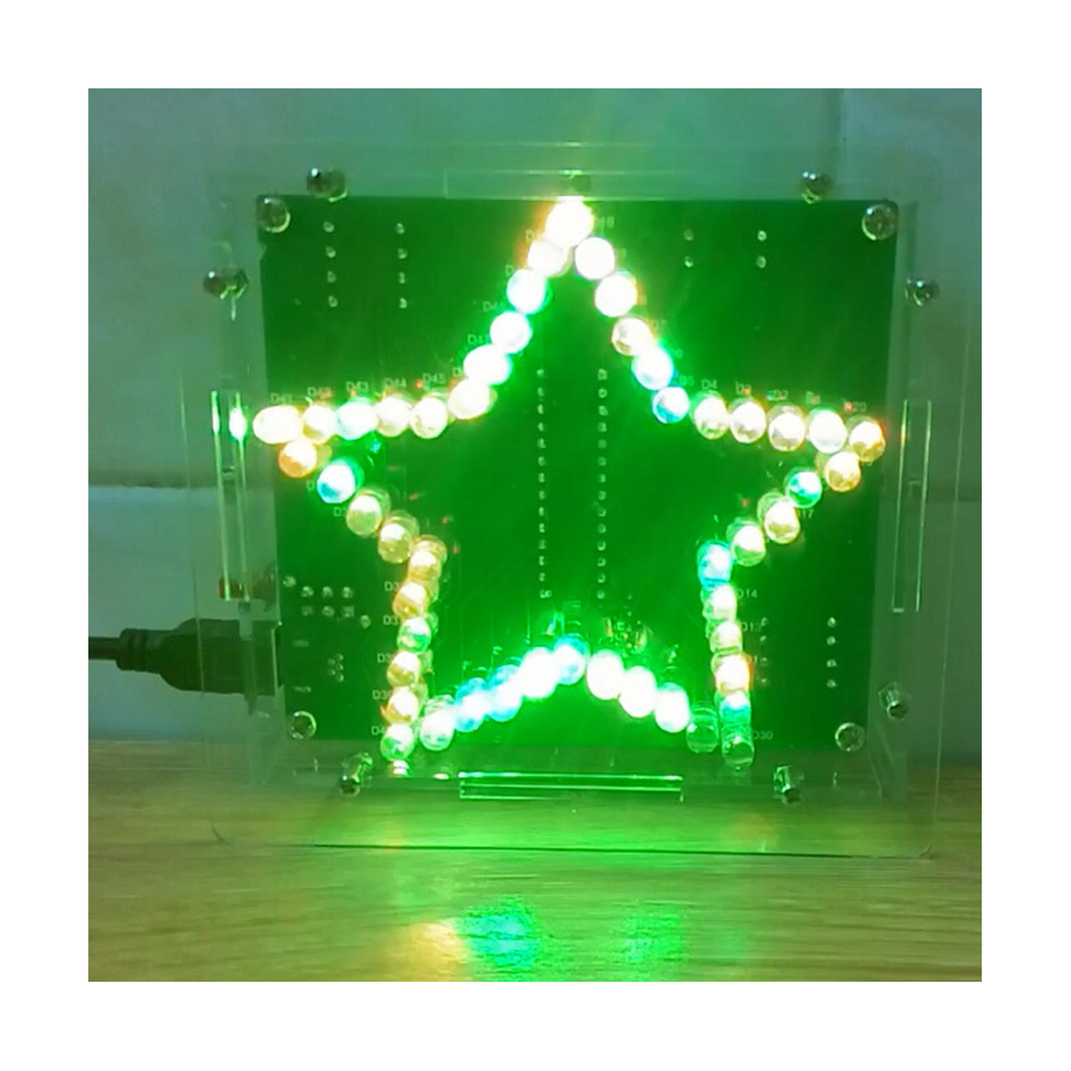 DIY Electronic Kit Soldering Suite Colorful Five-Pointed Star LED ...