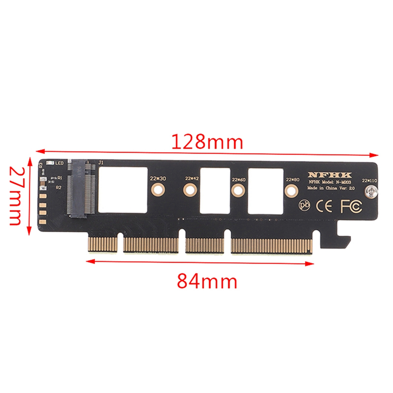 NVMe M.2 NGFF SSD to PCIe X4 to NVMe M.2 Adapter Card Converter SSD ...