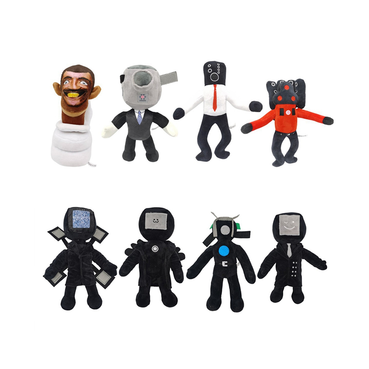 8Pcs Skibidi Toilet Plush Anime Plush Toy Plush Toy Stuffed Animals ...