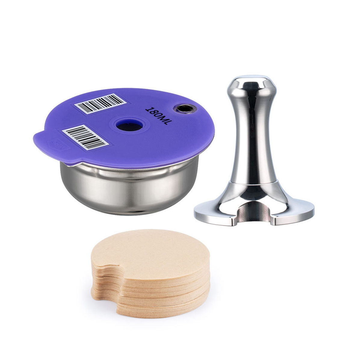 For Machine Coffee Capsule Pod Refillable Filter Pod Pressing Powder ...