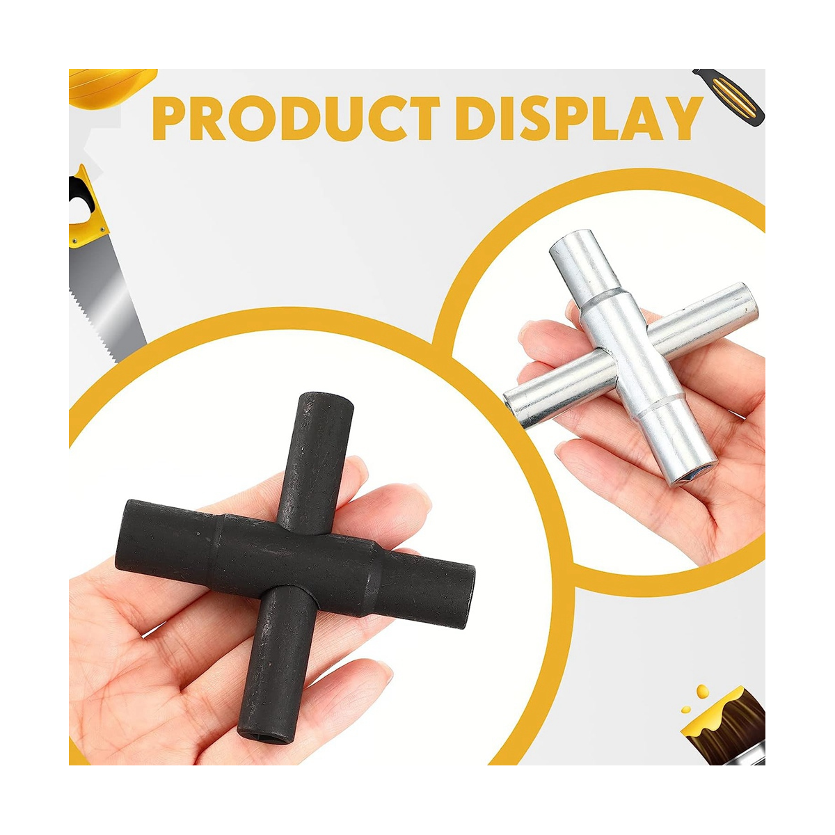 4 Way Sillcock Key Water Key Set,1/4In,9/32In,5/16In,11/32In Sillcock ...