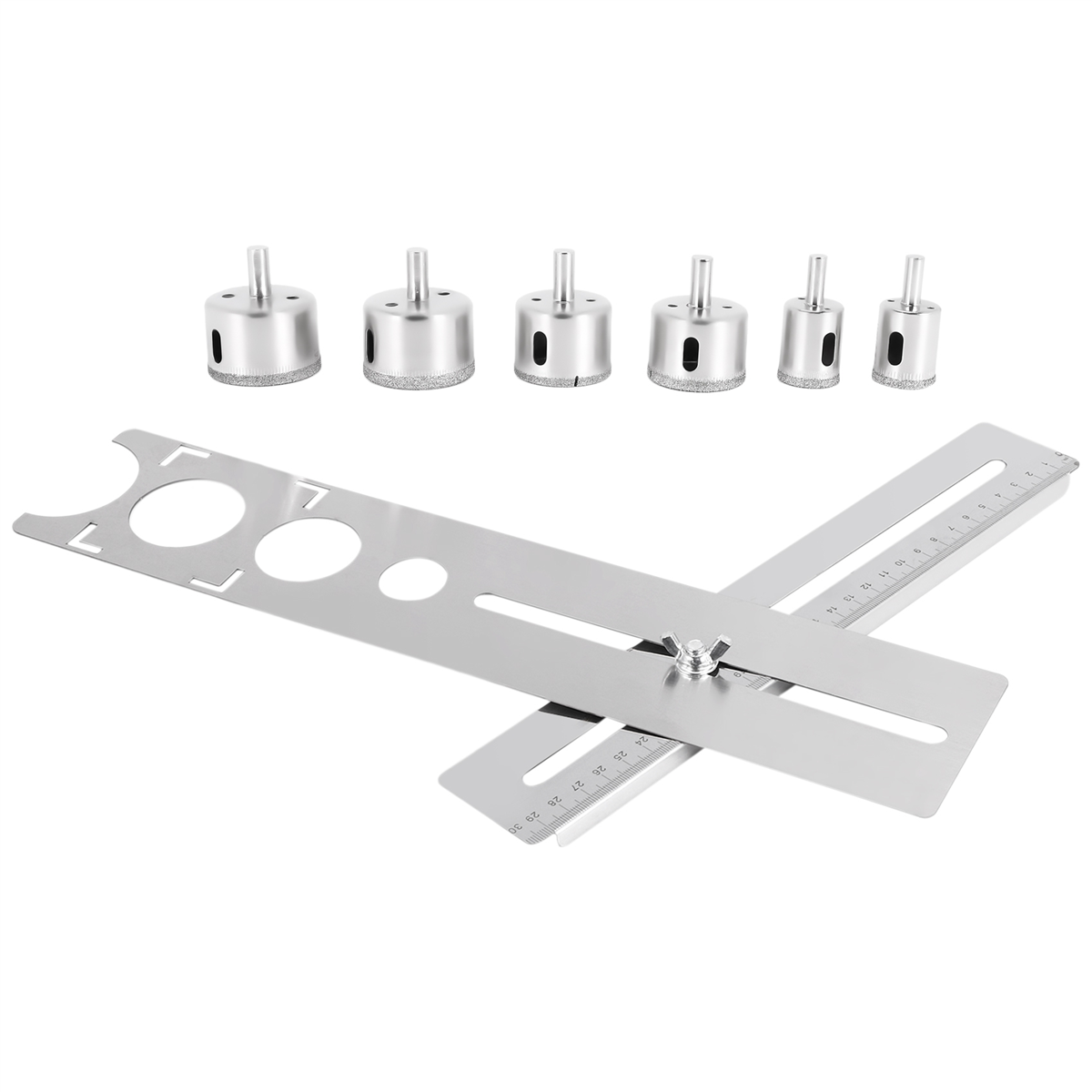New Adjustable Tile Locator To Wall Marking Position Ruler Ceramic Hole ...