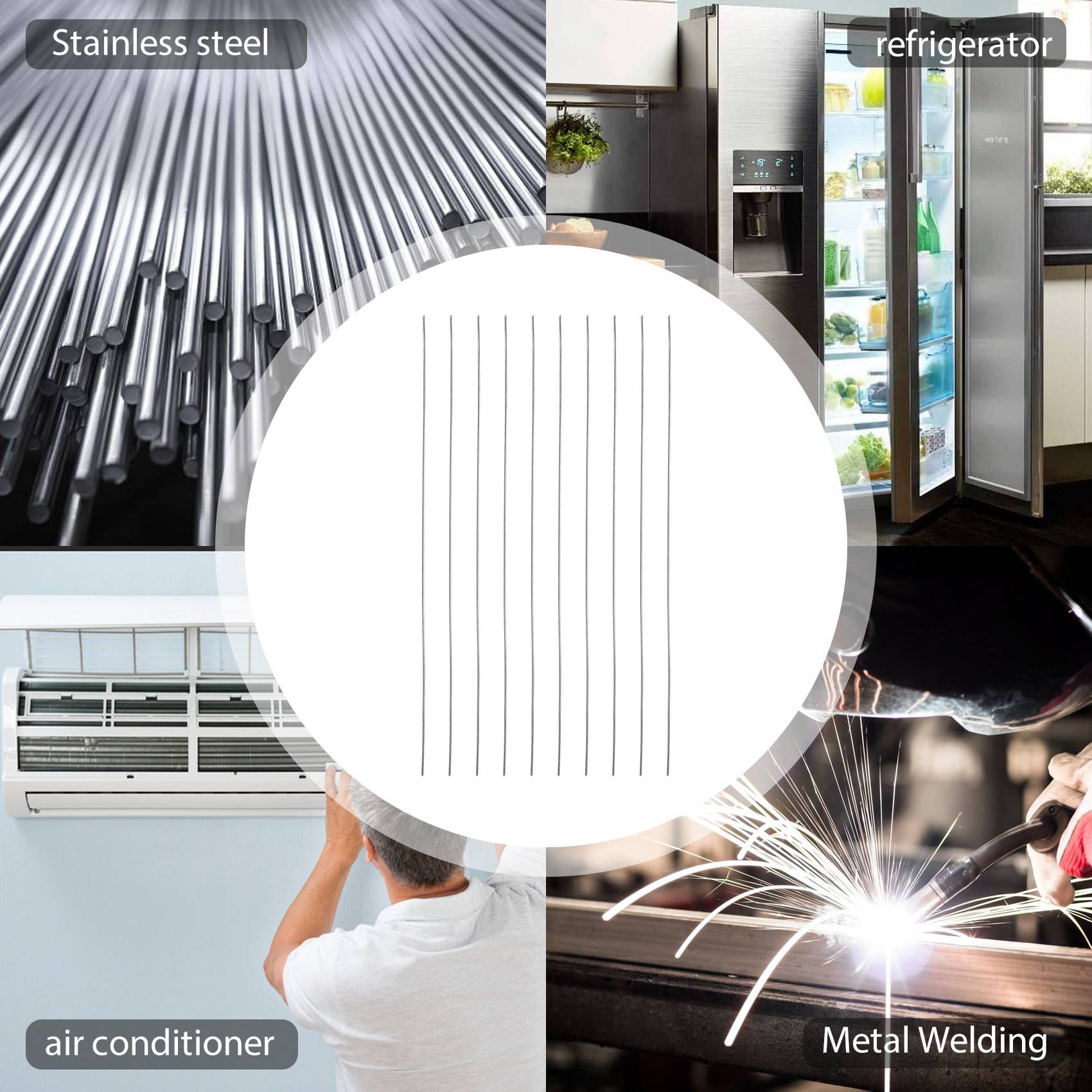 Universal Welding Rods Copper Aluminum Iron Stainless Steel Flux-Cored ...