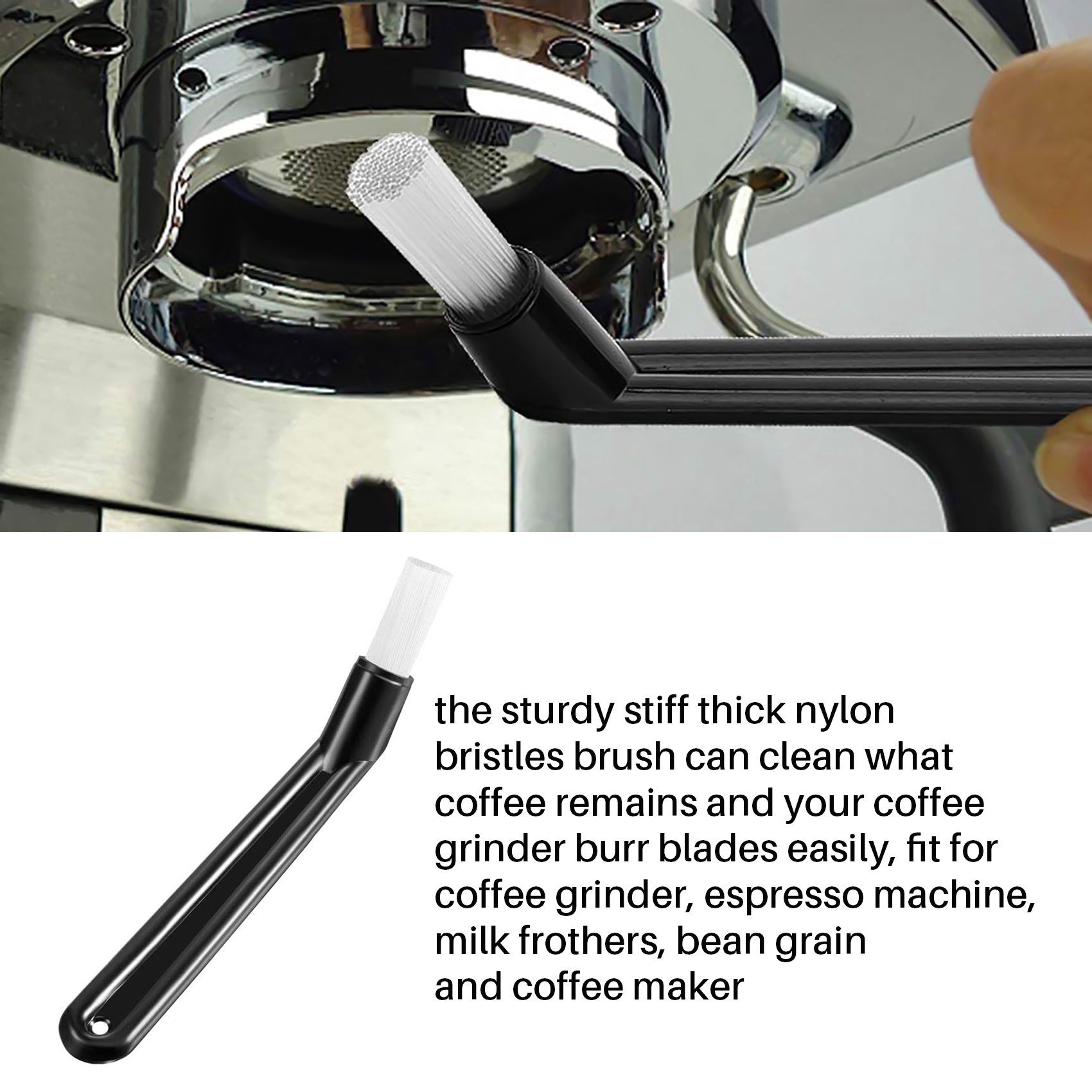 Coffee Machine Cleaning Set, 4 Pieces Coffee Machine Brush with Spoon ...