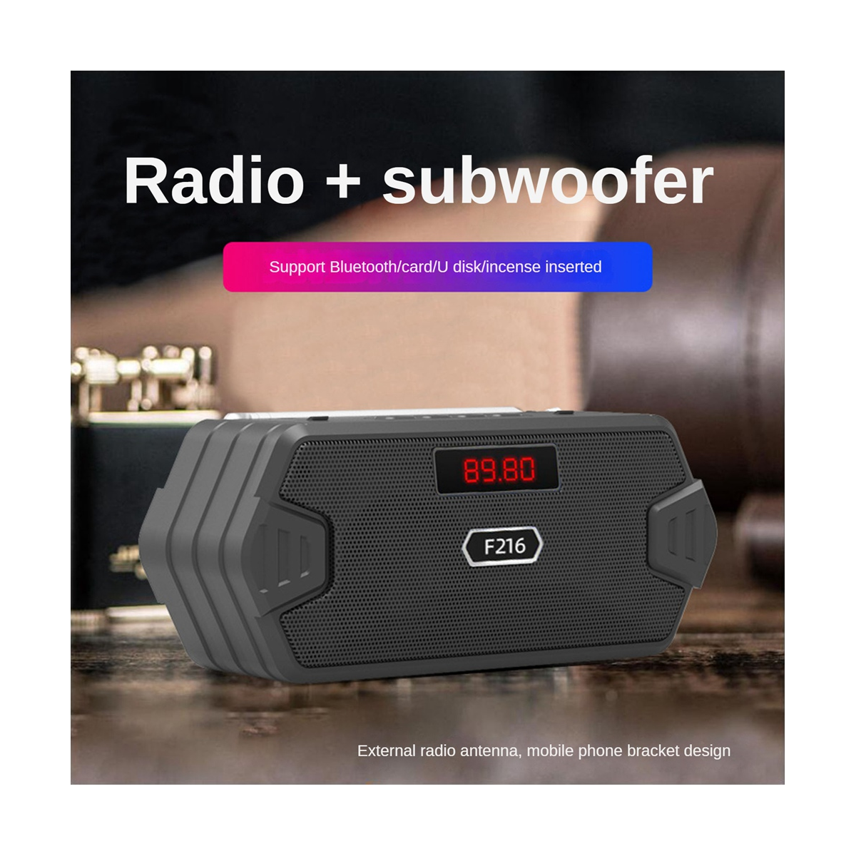 Portable Wireless Speaker Bluetooth Mini Subwoofer Support TF Card USB ...