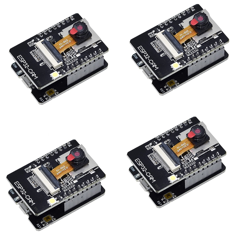 4-Pack ESP32-CAM WiFi Bluetooth Board ESP32-CAM-MB Micro-USB to Serial ...