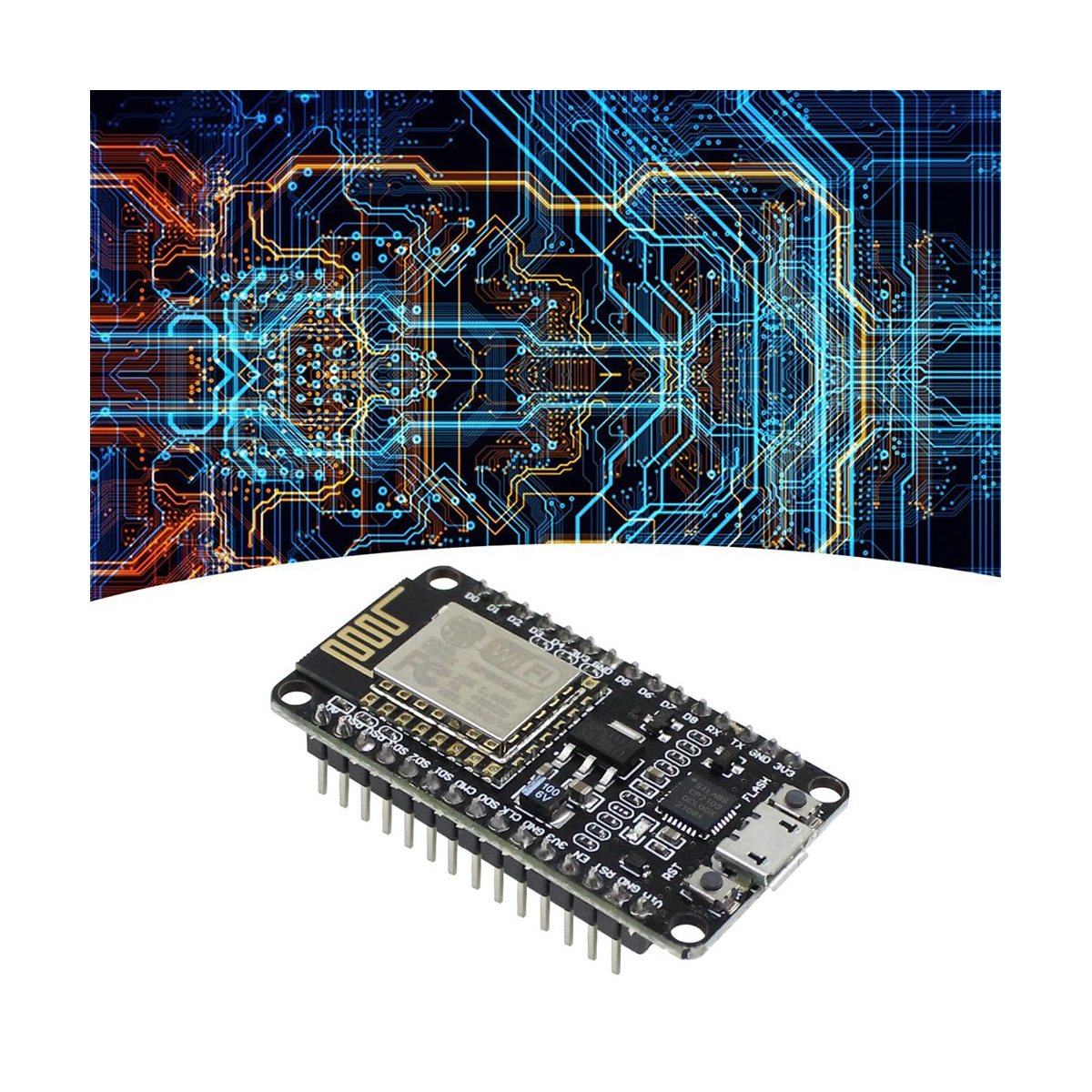 ESP8266 CP2102 Geliştirme Kartı ESP-12E MCU ESP8266 Nodecu Lua V3 Nesnelerin İnterneti WIFI ...