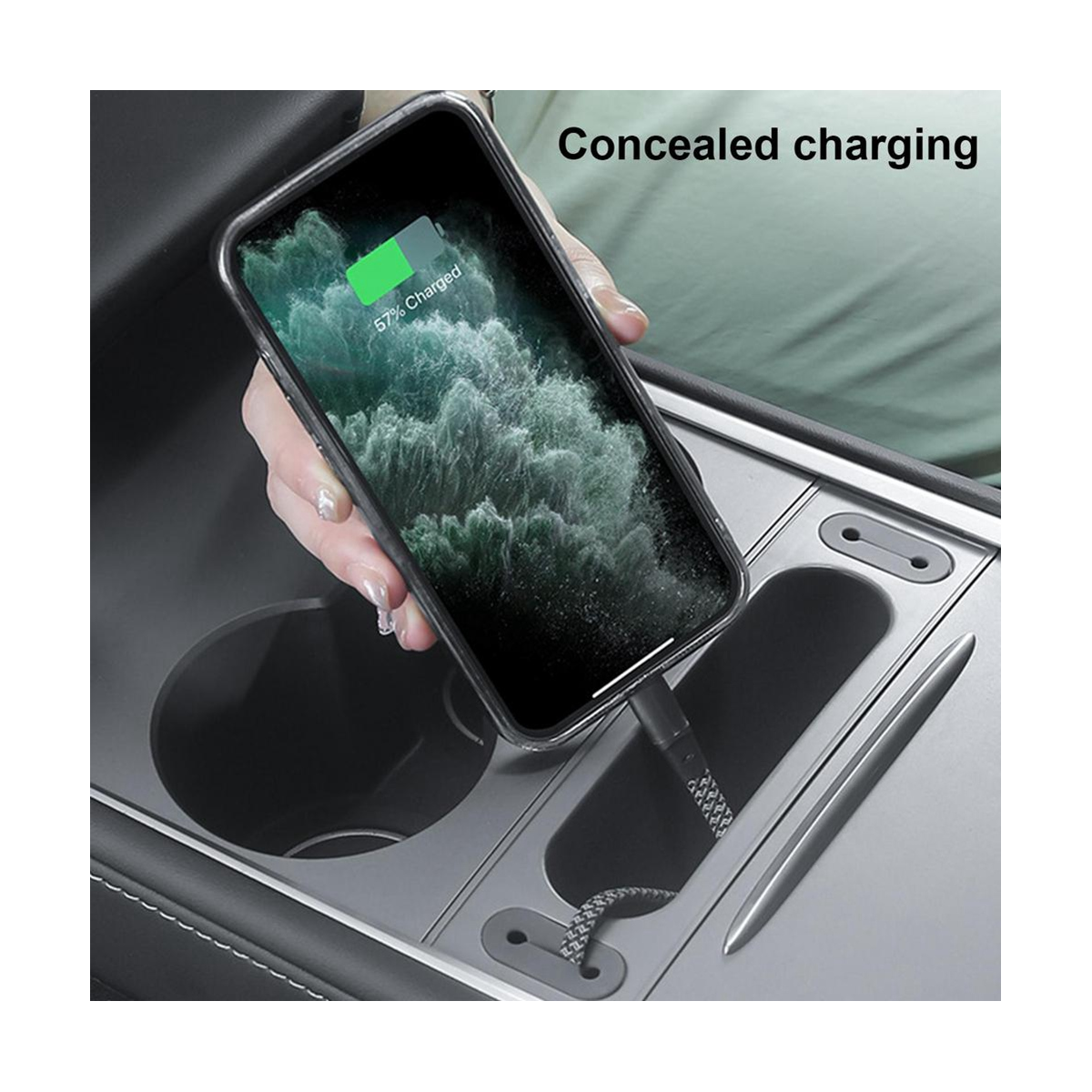 For Tesla Model 3 Model Y 2019-2023 Car Center Console Docking Station ...