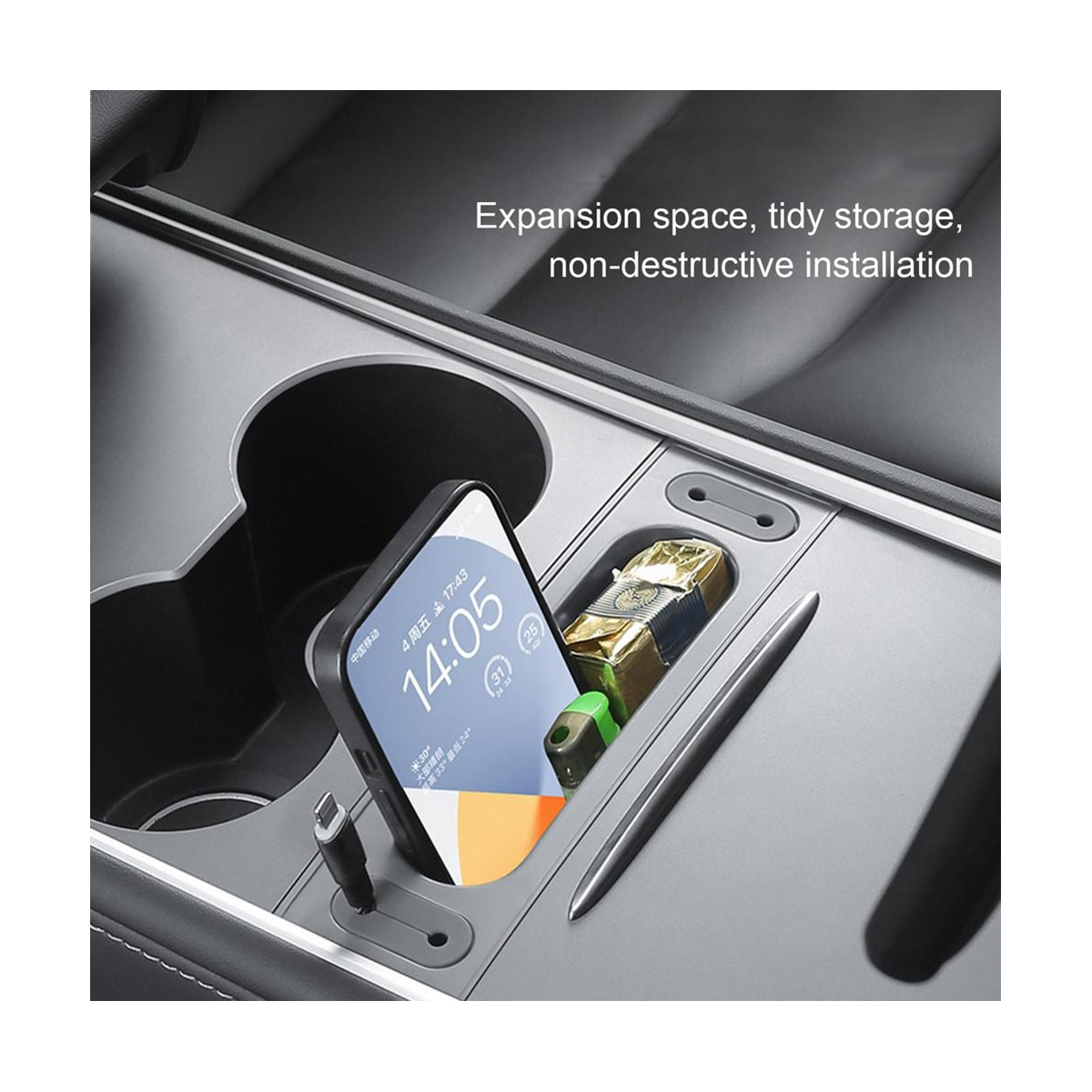 For Tesla Model 3 Model Y 2019-2023 Car Center Console Docking Station ...