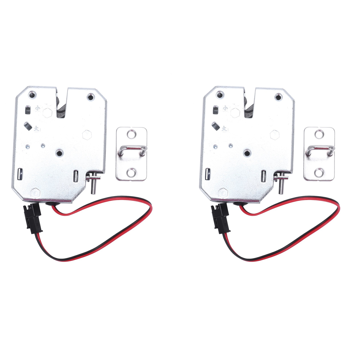 2X Electric Control Lock DC 12V 2A Electromagnetic Door Lock Cabinet ...