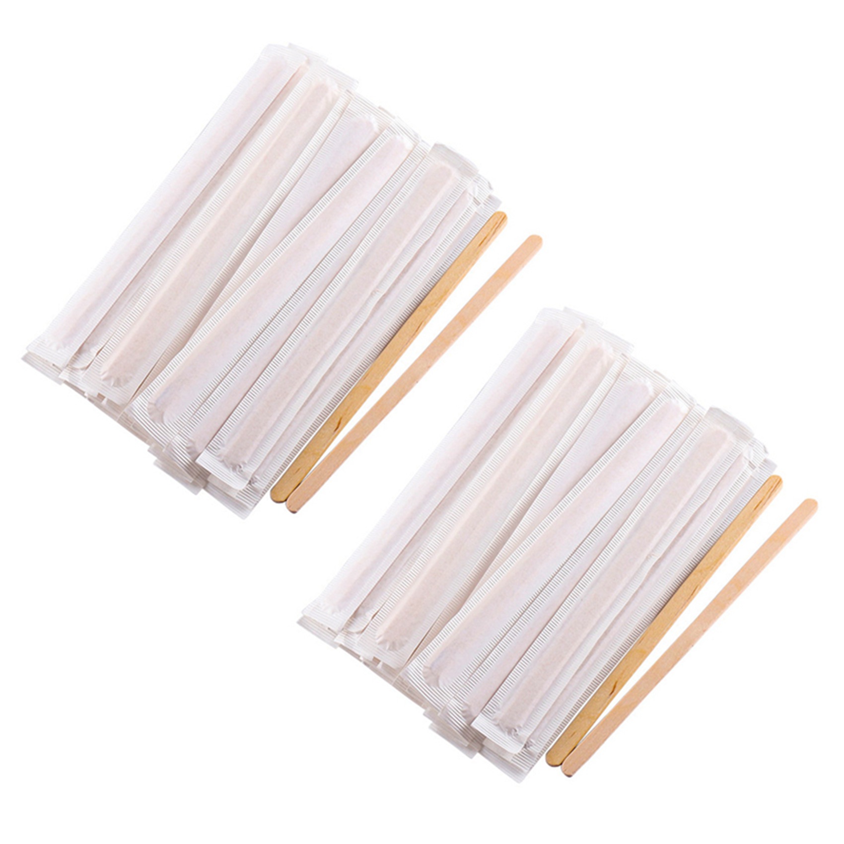 200Pcs 5.5 Inch Coffee Stirrers Sticks -Natural Wood Eco-Friendly ...