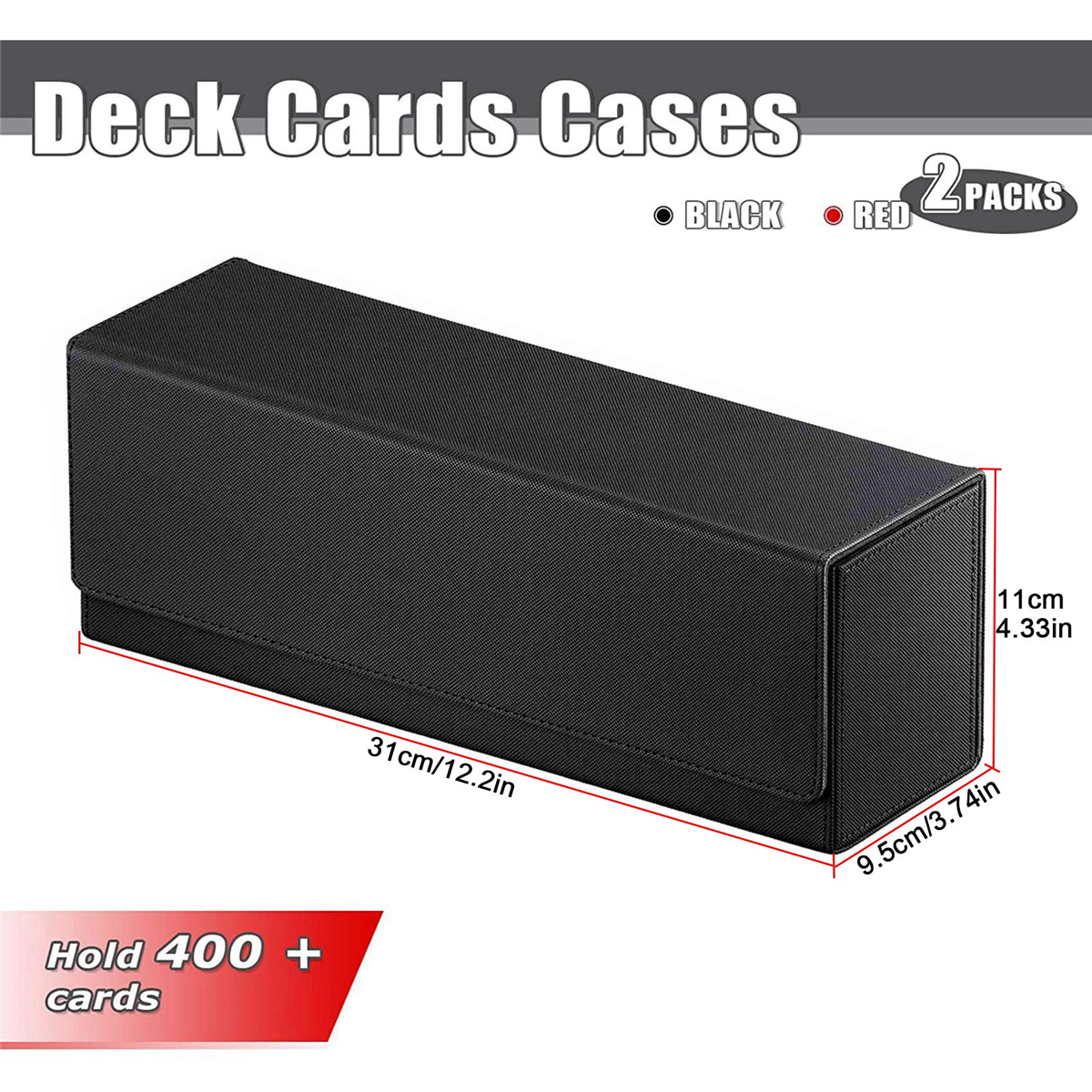 4 Pieces Card Toploader Storage, Trading Cards Holding Box for 400 ...