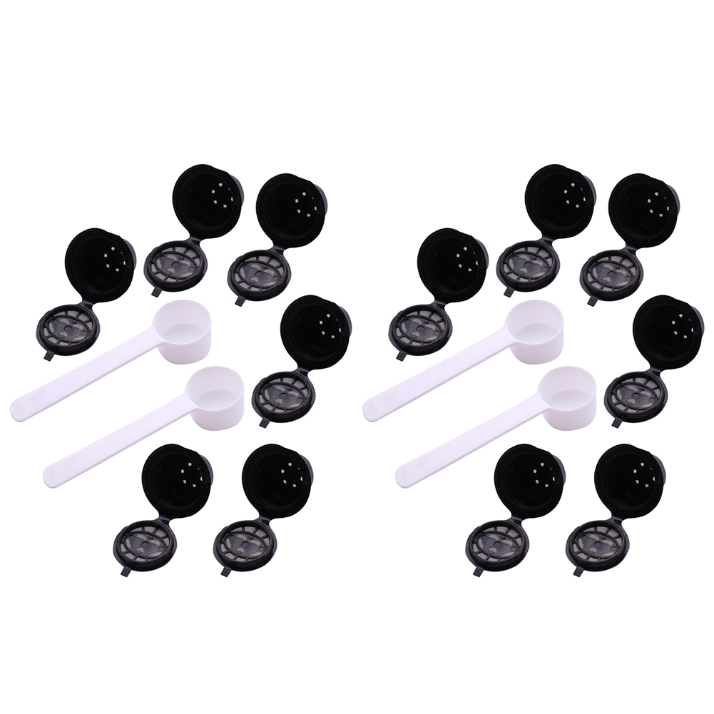 12 Pcs Refillable Reusable Espresso Capsule For Coffee Machine Reusable Capsule Refill Empty