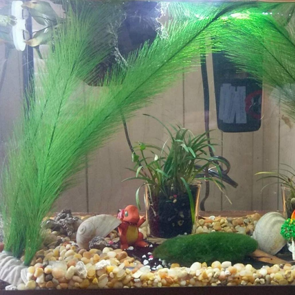 Aquarium Decorations Fish Tank Artificial Green Water Plants Made of ...