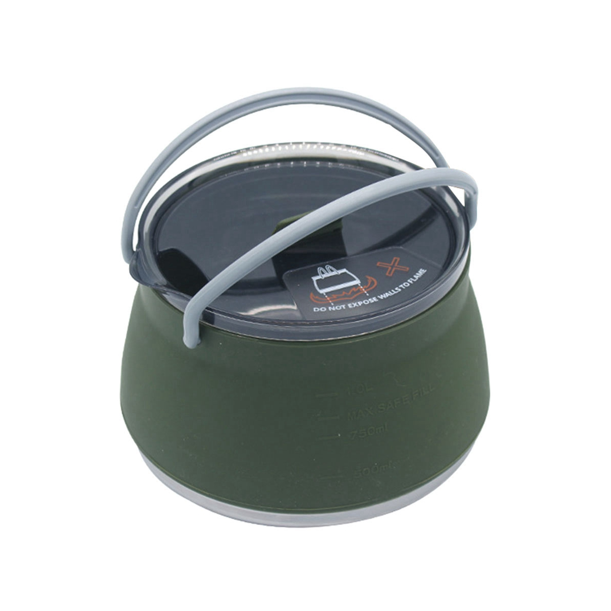 Silicone Folding Kettle Camping Teapot Portable Coffee Tea Cooker ...