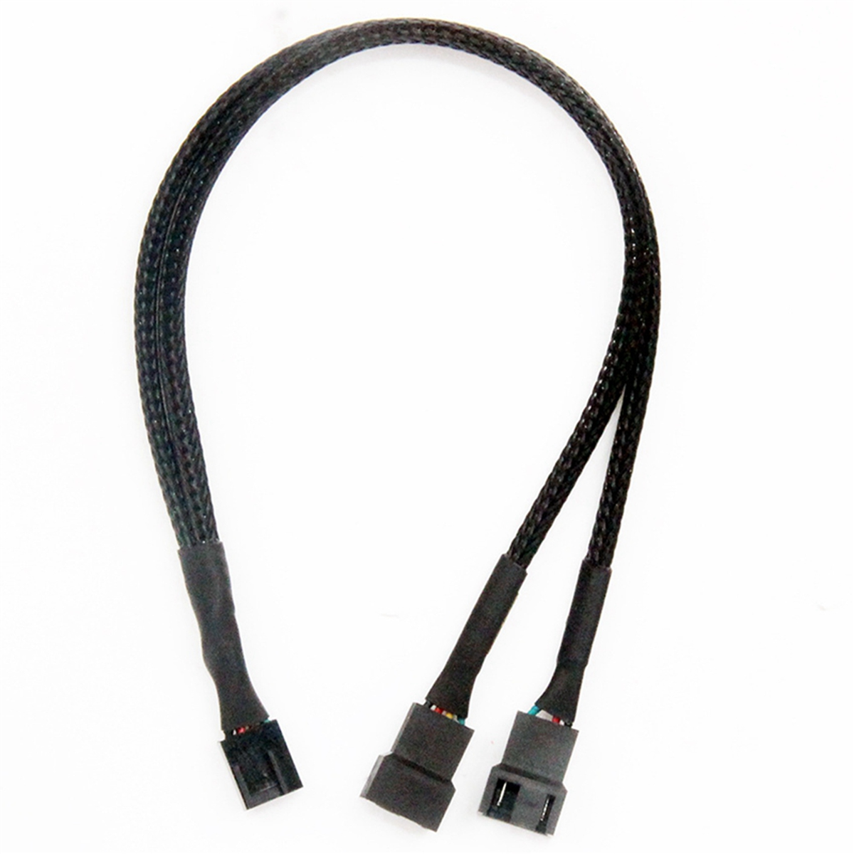 Talent 6Pcs PWM Fan Splitter Cable 2Way 4Pin Y Sleeved Extension Power ...