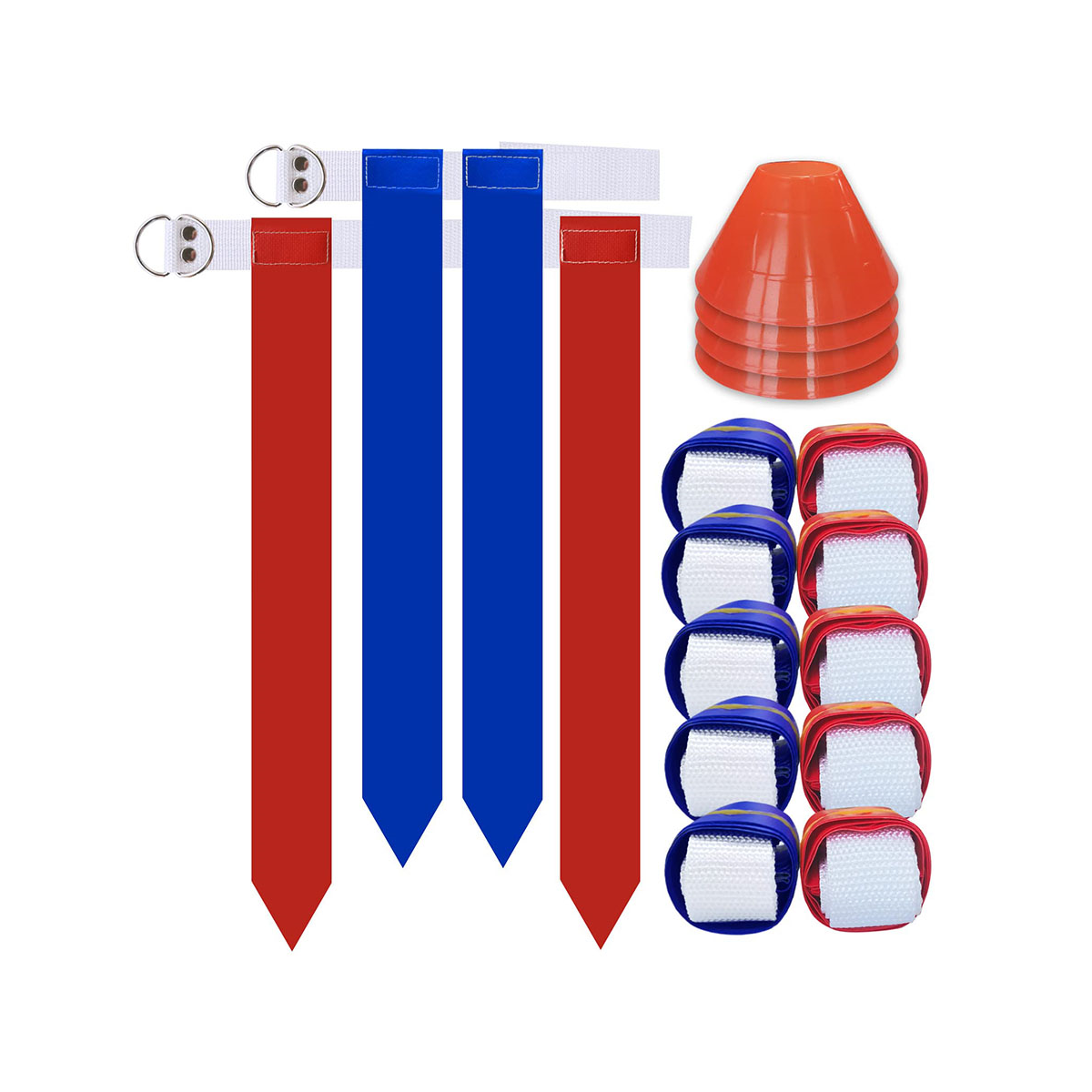 Flag Football Set, 10 Player Flag Football Belts and Flags Set ...